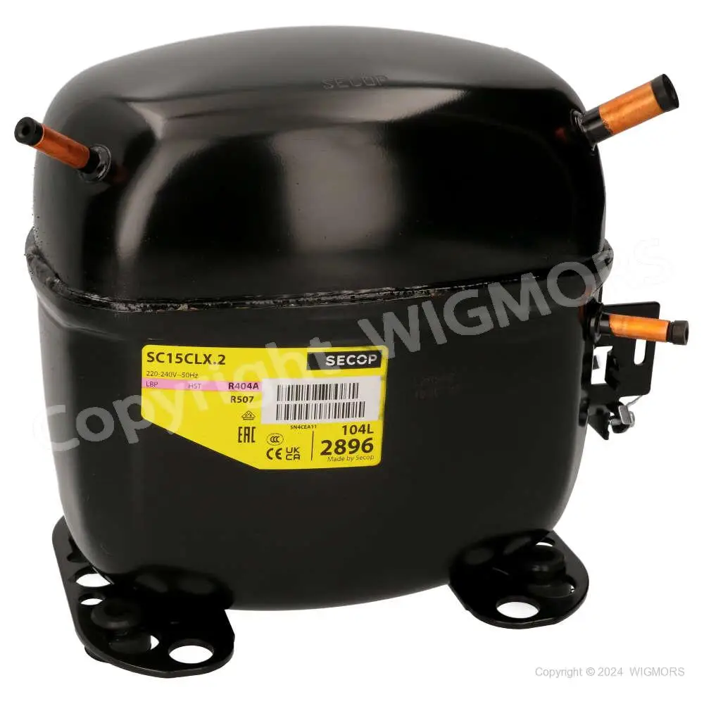Secop Compressor SC15CLX.2 with Starting Device HST 104L2896 R404a/507