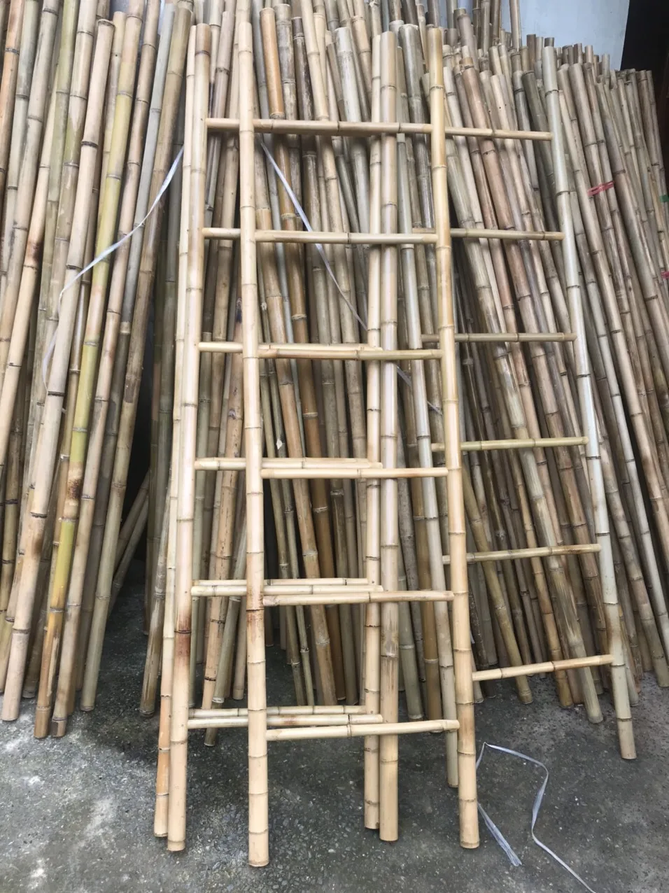 Ready For Export Bamboo Wood Ladder Towel Hanger Leaning Ladders ...