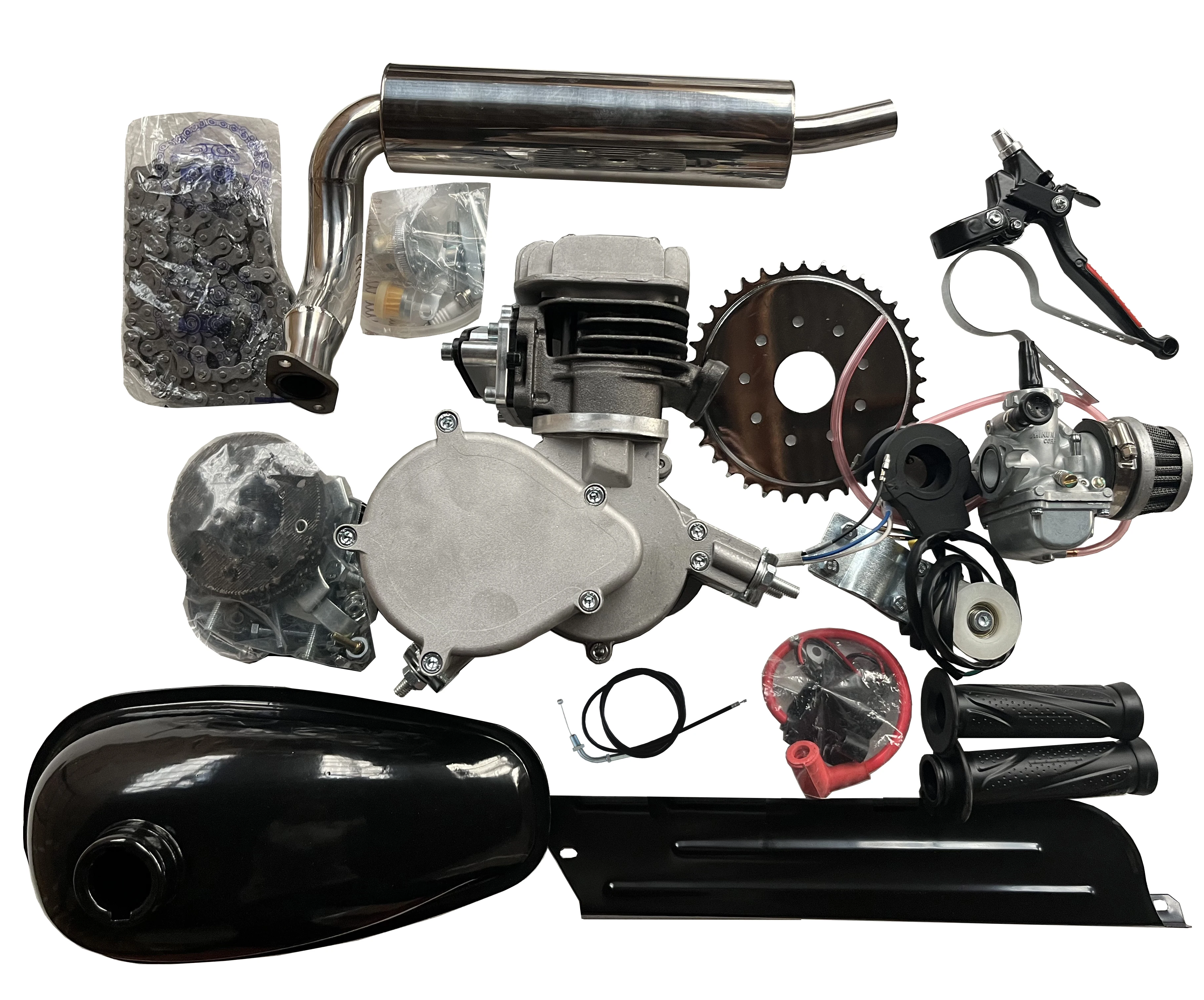 Kick Electric Start 3KW Air-cooling Two Strokes Gasoline Engine 80cc ...