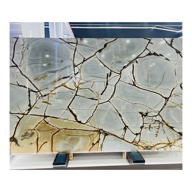 Luxury Stone Brazil Blue Roma Impression Quartzite Slab Blue Roman ...