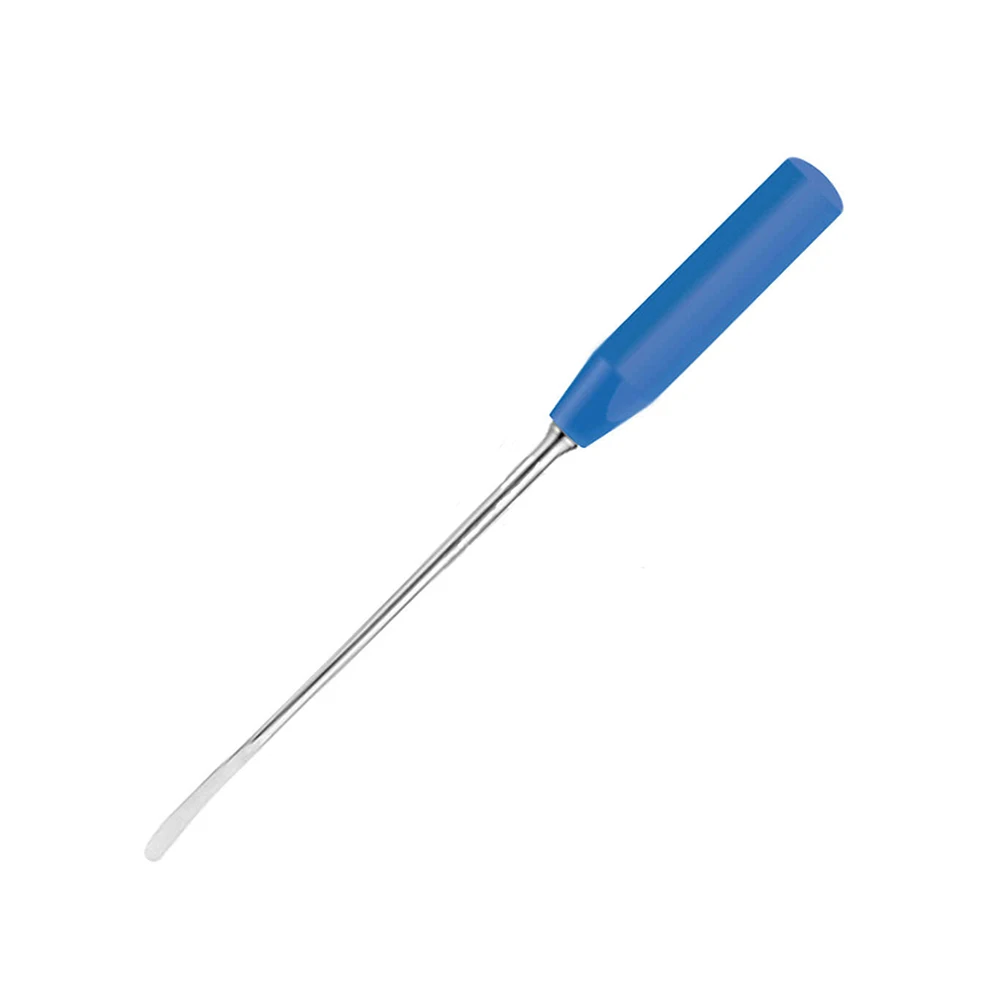 Blue Plastic Handle Cobb Spinal Elevator Curved Wide Blade Long Handle ...