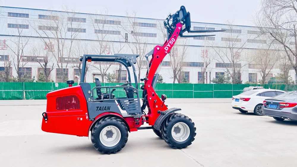 4wd Hydrostatic Hydraulic Articulating Mini Wheel Loader Dy50 - Buy ...