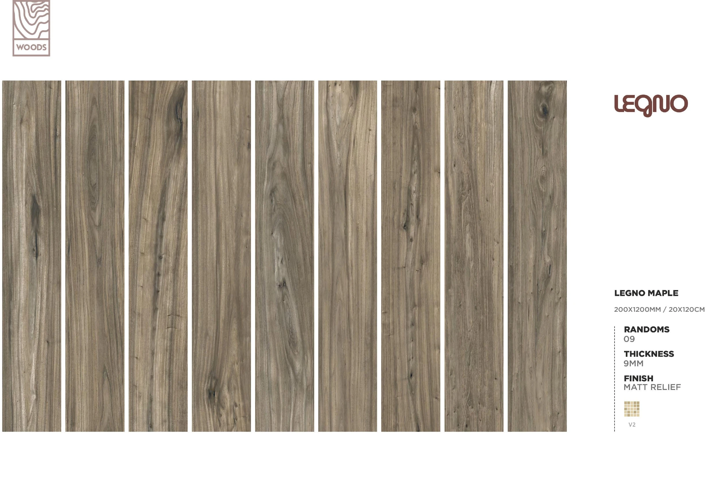Premium Quality Porcelain Wall Tiles 200x1200mm Legno Maple Floor Tiles ...