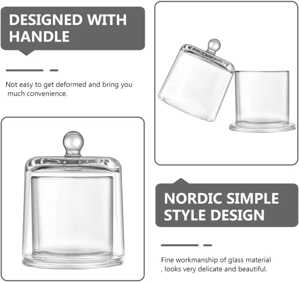 210ml 350ml Aroma Diffuser Stone Container Cloche Glass Candle Holders ...