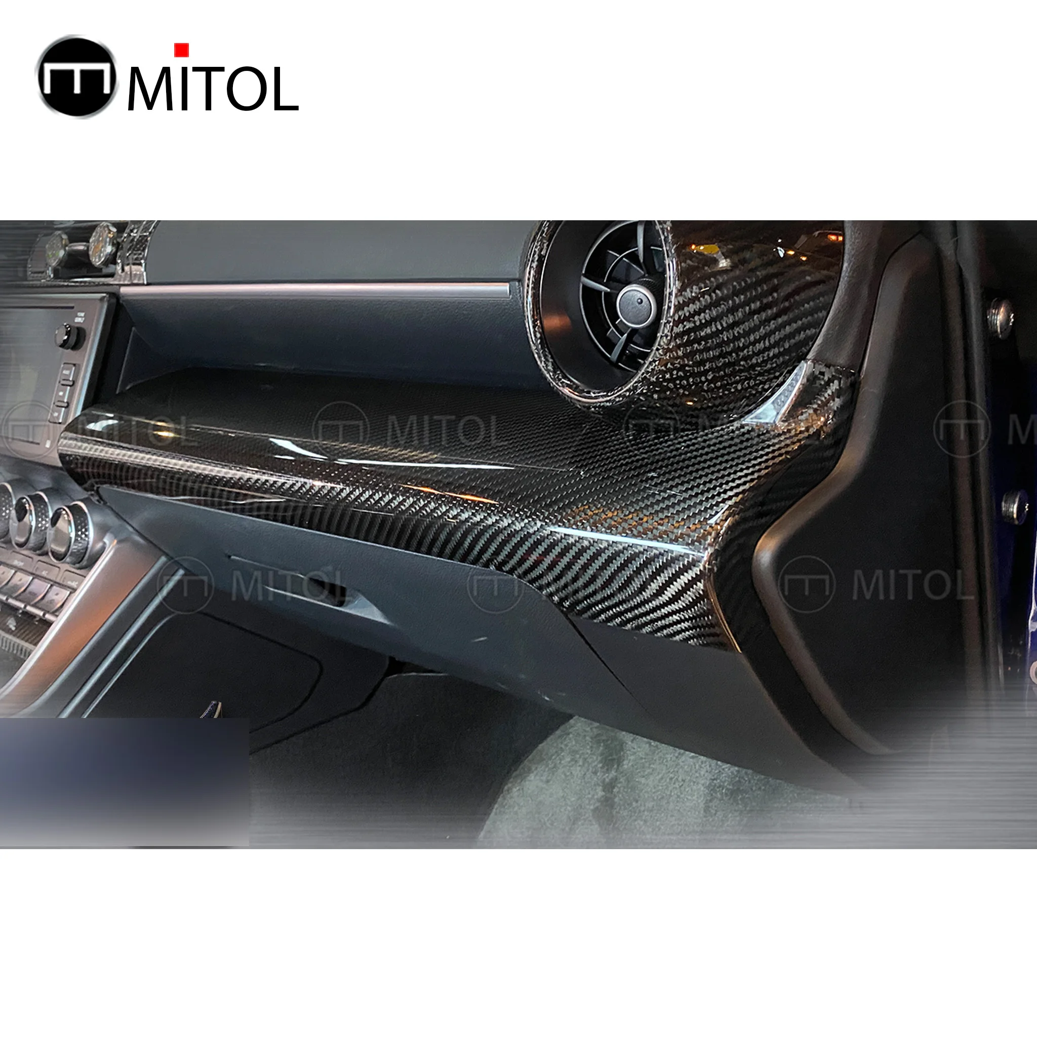 For TOYOTA GR86 / BRZ ZD8 22-on Dry Carbon Lower Console Cover Interior ...