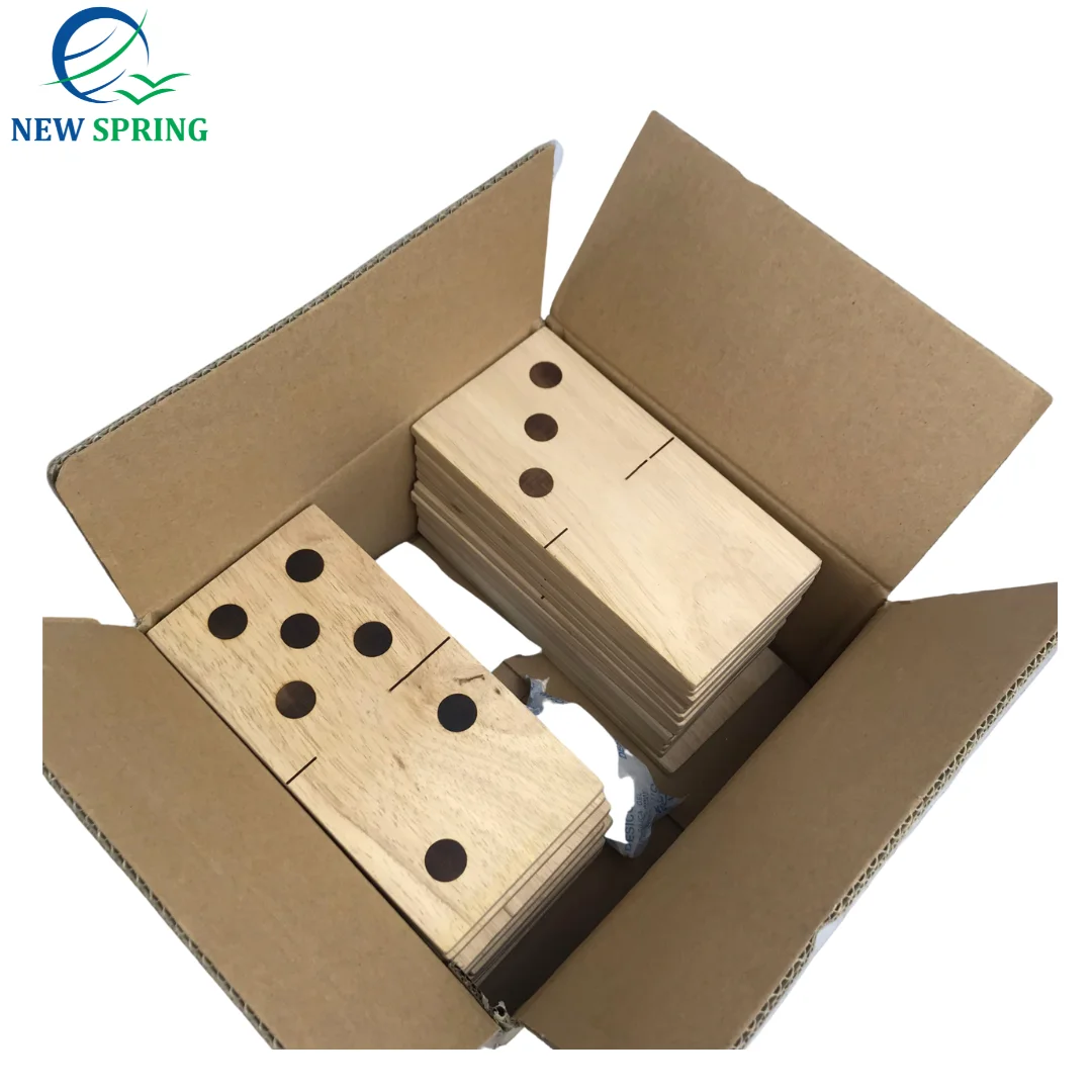 Professional Customized Double Domino Set 28pcs Natural Color Dominos ...