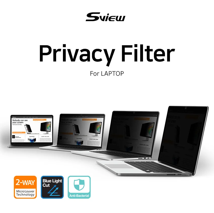 Sview Privacy Filter - Anti-Spy & Anti-Blue Light Protection