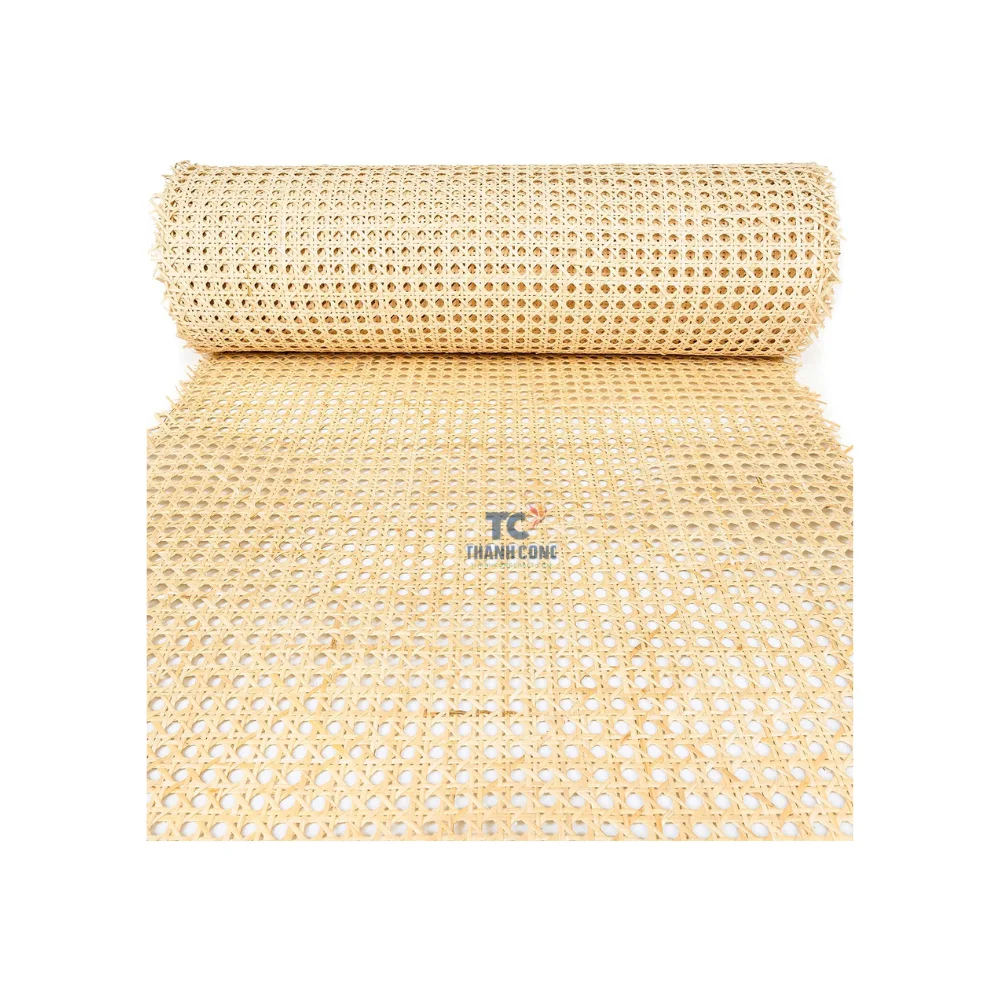 Natural Rattan Cane Webbing Woven Open Mesh Cane Net Roll DIY Caning ...