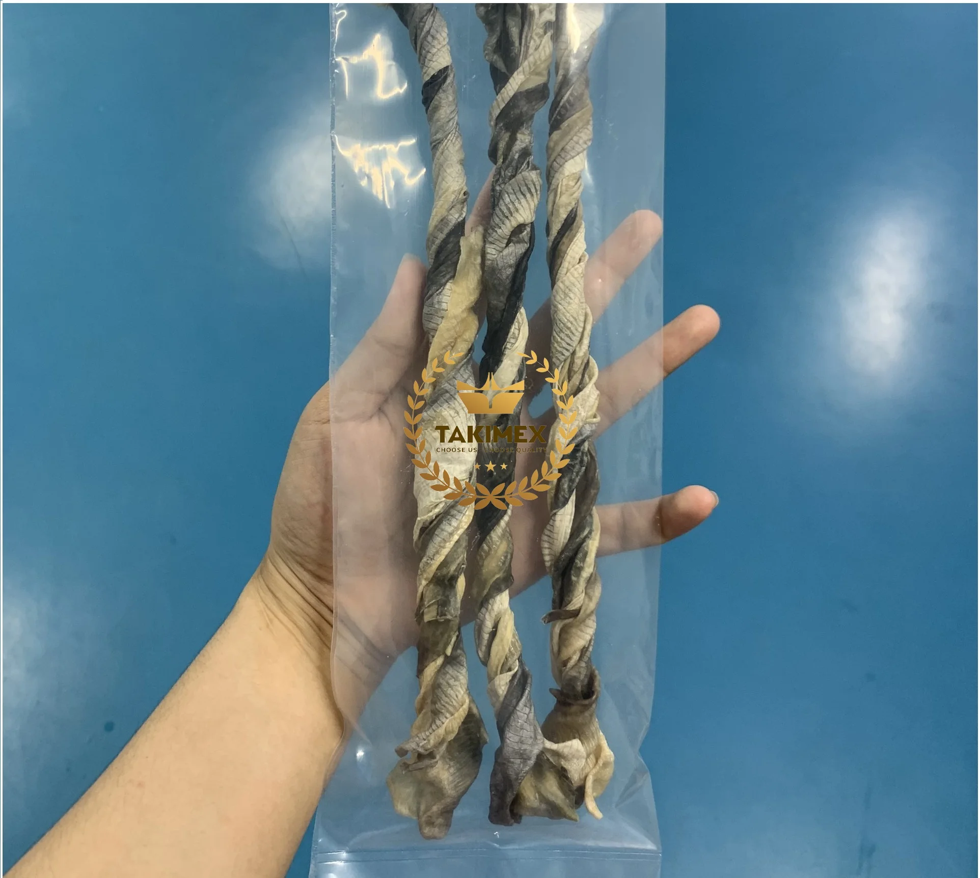 Premium Quality Ocean Chews Crispy Cod Fish Skins Beams Salmon Fish ...
