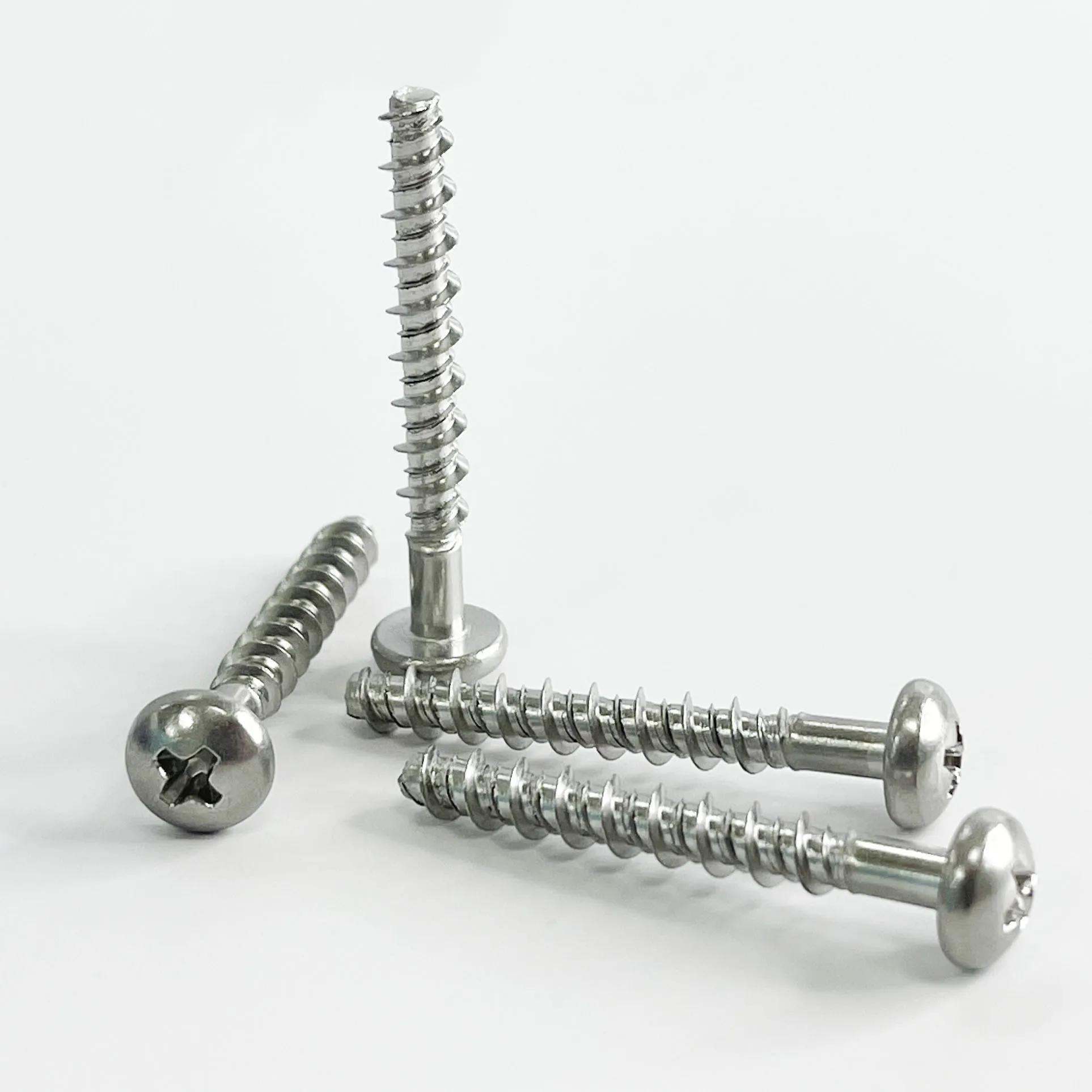 Hardware Factory Stainless Steel Self Tapping Screw Pan Head Flat Tail ...