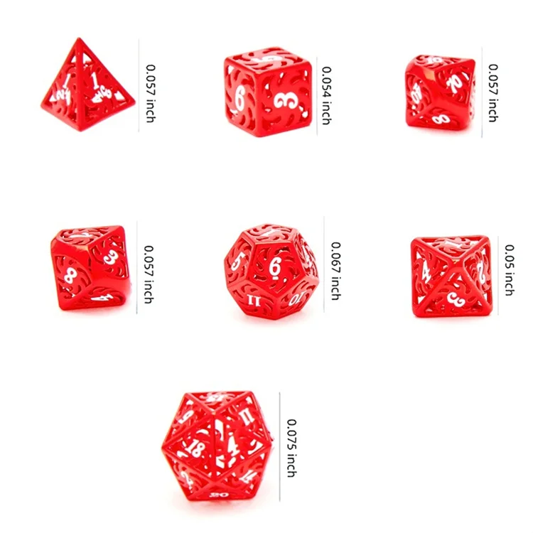 Factory Promotion Metal Multi Sided Dice Set D4 D6 D10 D% D12 D20 - Buy ...