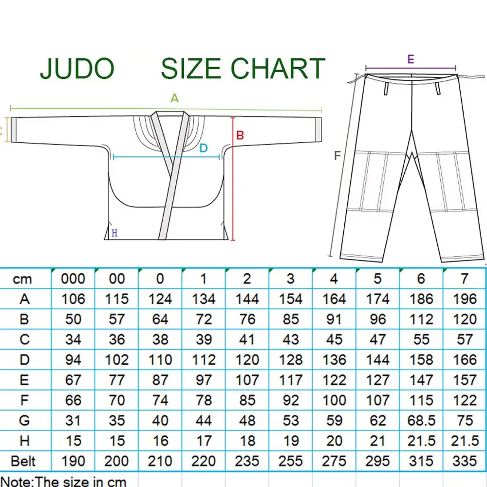 Sports Judo Uniform for Adults Lightweight Judo Uniform Professional ...