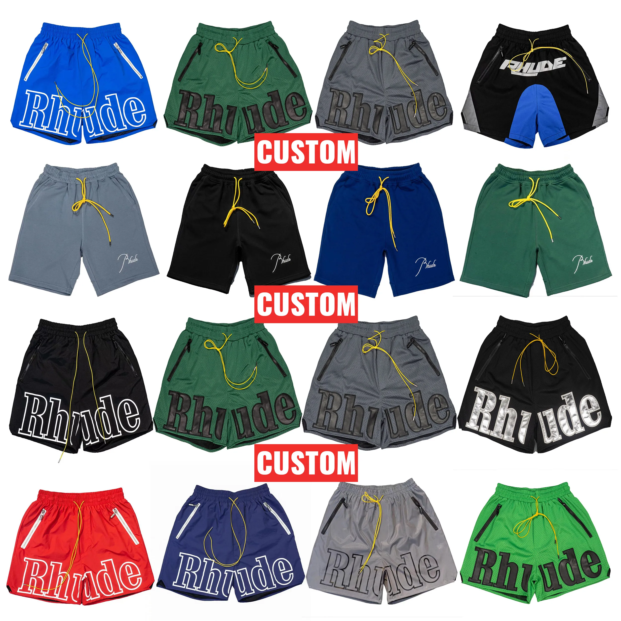 Lupin Felt Summer Custom Fashion Shorts Mesh Fabric Rainbow Sports ...