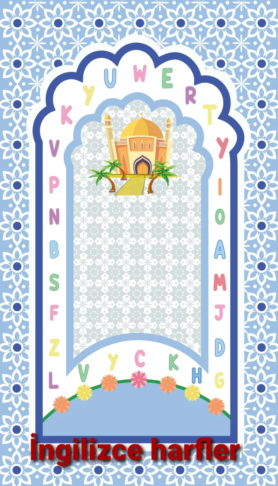 Kids Prayer Mat Gift Set Special Design Cylinder Rug Muslim Tasbeeh ...