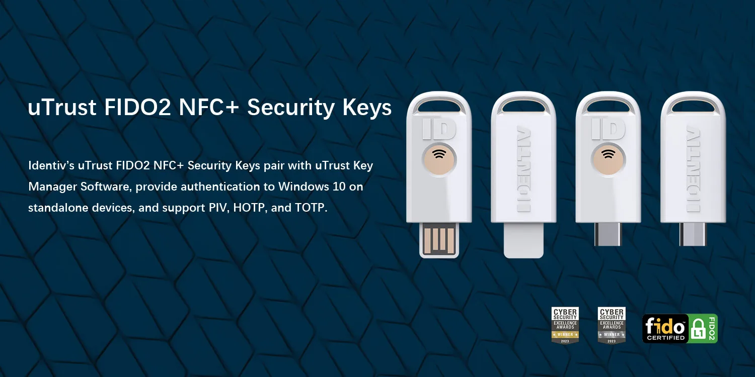 UTrust Biometric FIDO2 NFC Security Key for USB-A & OEM | Wholesale