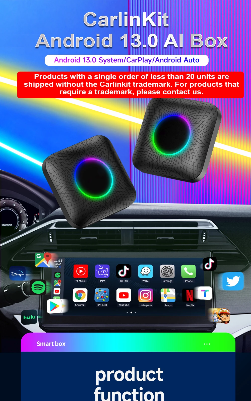 Carlinkit Ai Box - Universal Android Auto & Carplay Adapter