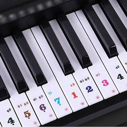 Piano electronic organ auxiliary stickers transparent five-line ...