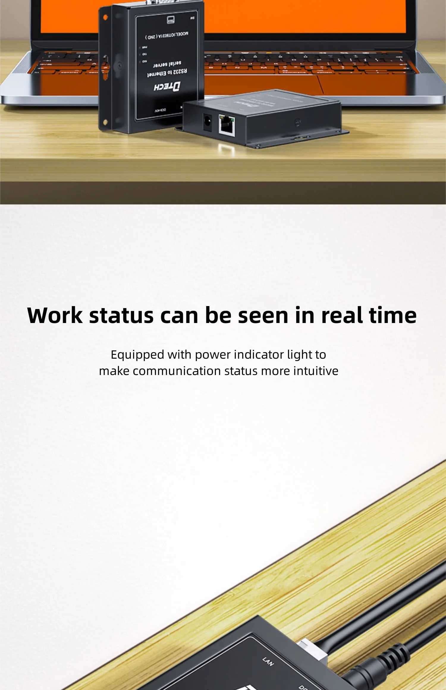 DTECH Industrial Serial Ethernet Gateway Server RS232 to Tcp-ip ...