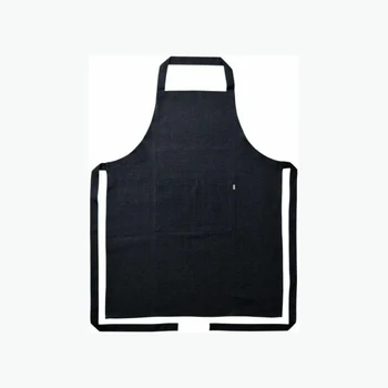Black Chef Apron Kitchen Waterproof Pocket Cooking Catering Butcher ...