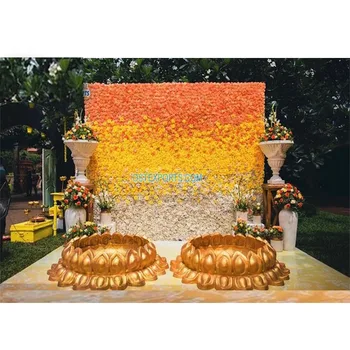 Lotus Shaped Frp Urli For Haldi Ceremony Bride Groom Haldi Ceremony ...