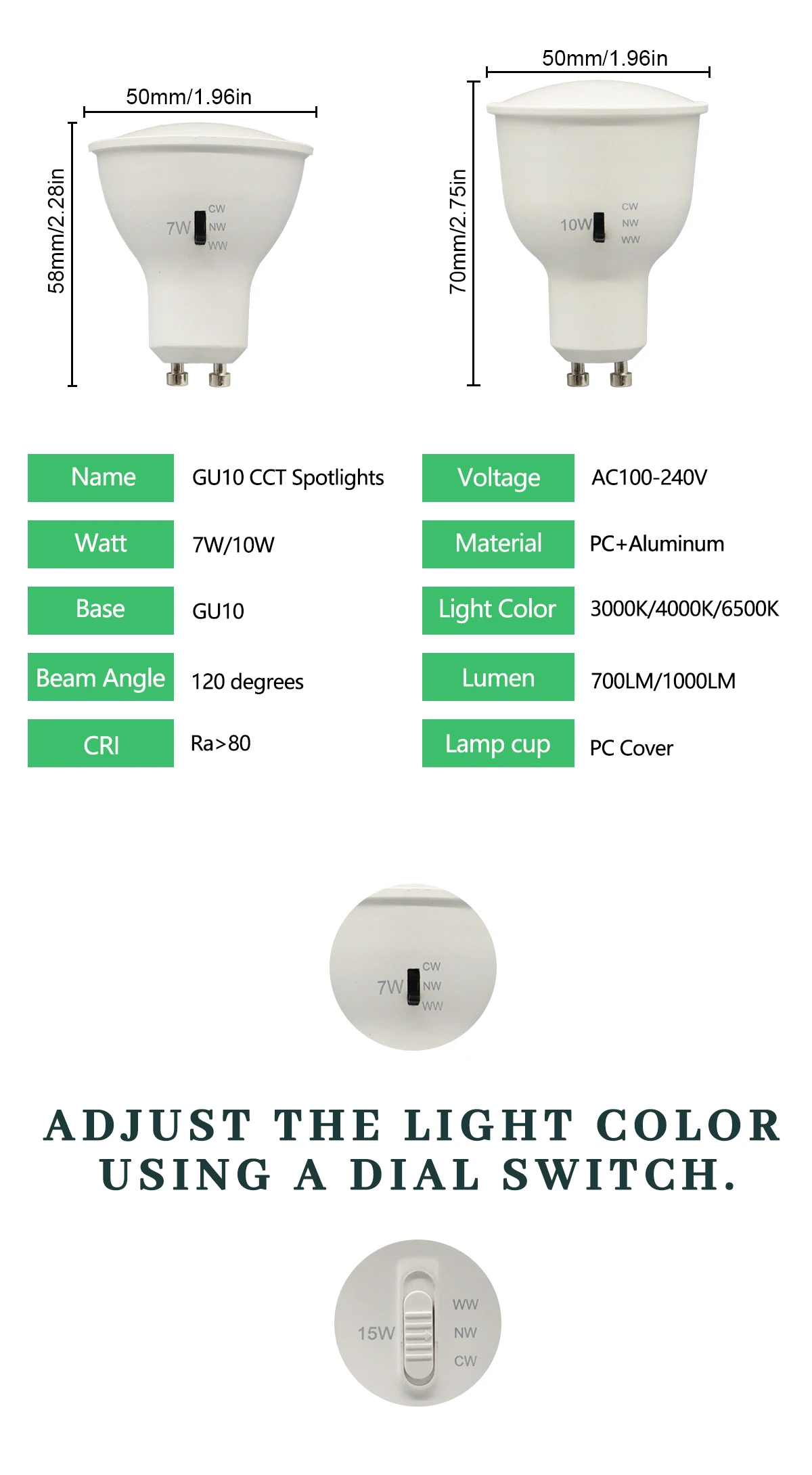 Factory New 15W A60 LED Light 3CCT Change 1500LM AC100-240V Warm White ...