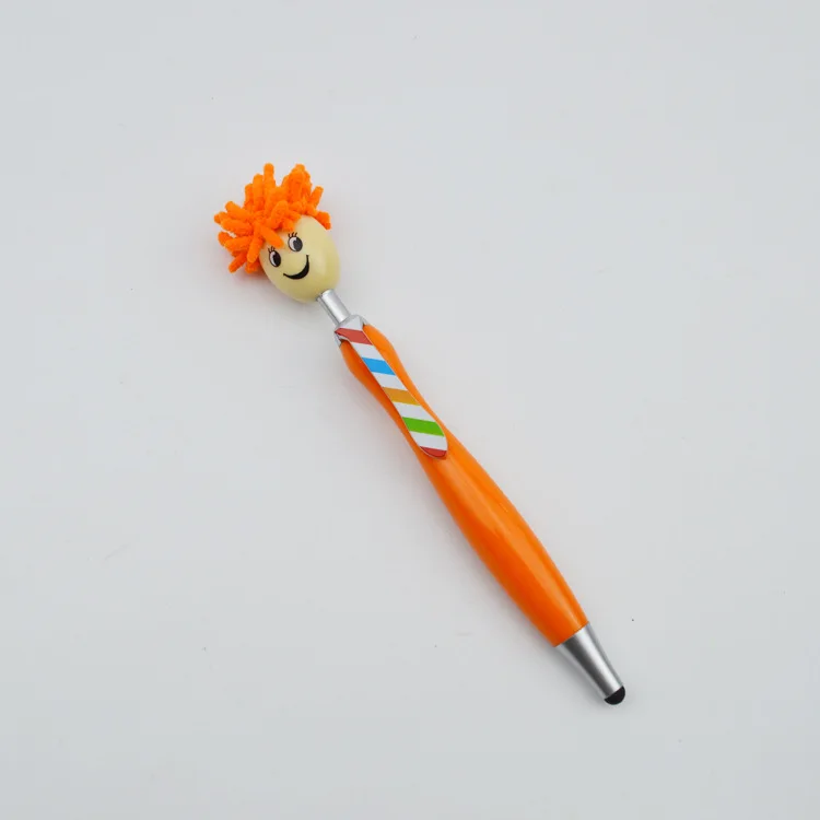 Wholesale Custom Logo Doll Head Stylus Screen Ballpoint Pen High ...