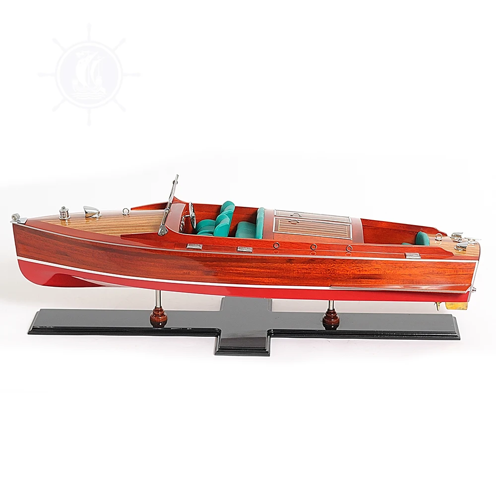 Chris Craft Runabout Model Ship Painted 80 Cm Handcrafted Wooden ...