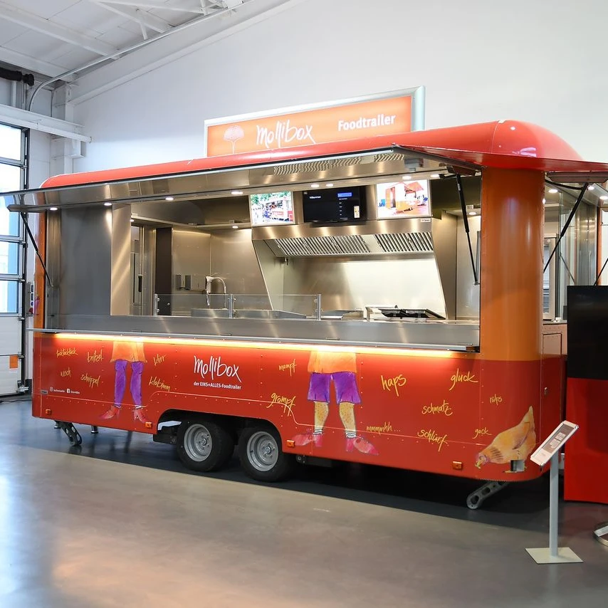 Clean Affordable Customized Food Trucks Mobile Food Trailer Vintage ...