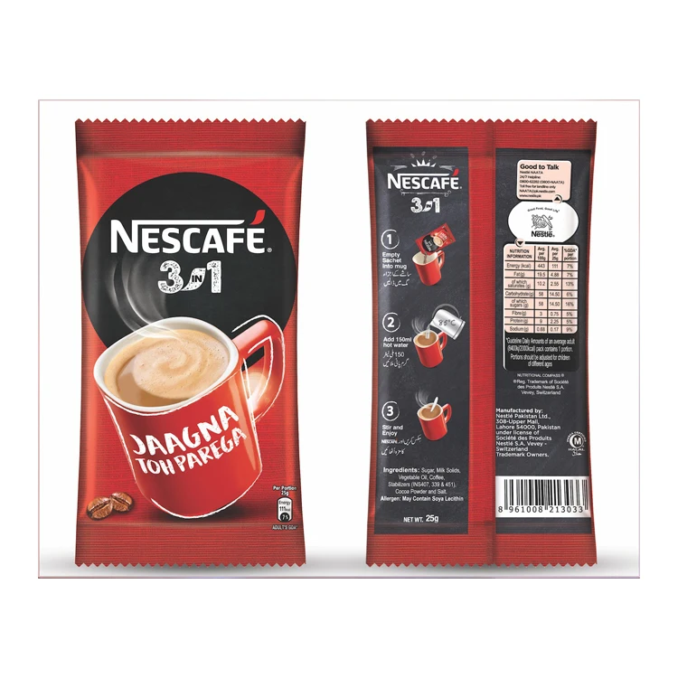 Nescafe 3 In 1 Classic Rich Aroma Instant Coffee In Single Serve Pack ...