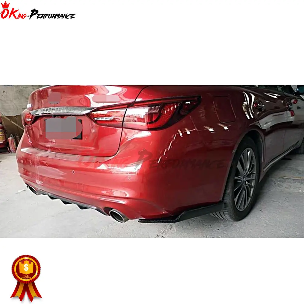 Carbon Fiber Rear Bumper Side Splitter For Infiniti Q50 - Buy For ...