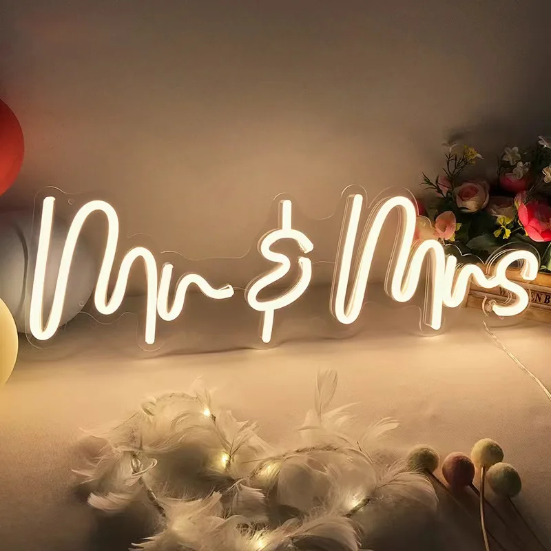 Sign LED Light up Letter Proposal Wedding Engagement Romantic Neon Sign ...