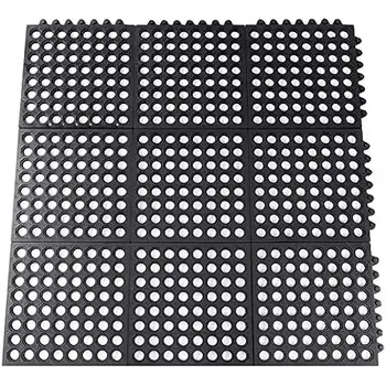 Rubber Floor Mat With Holes &anti-fatigue/non-slip Drainage Mat - Buy ...