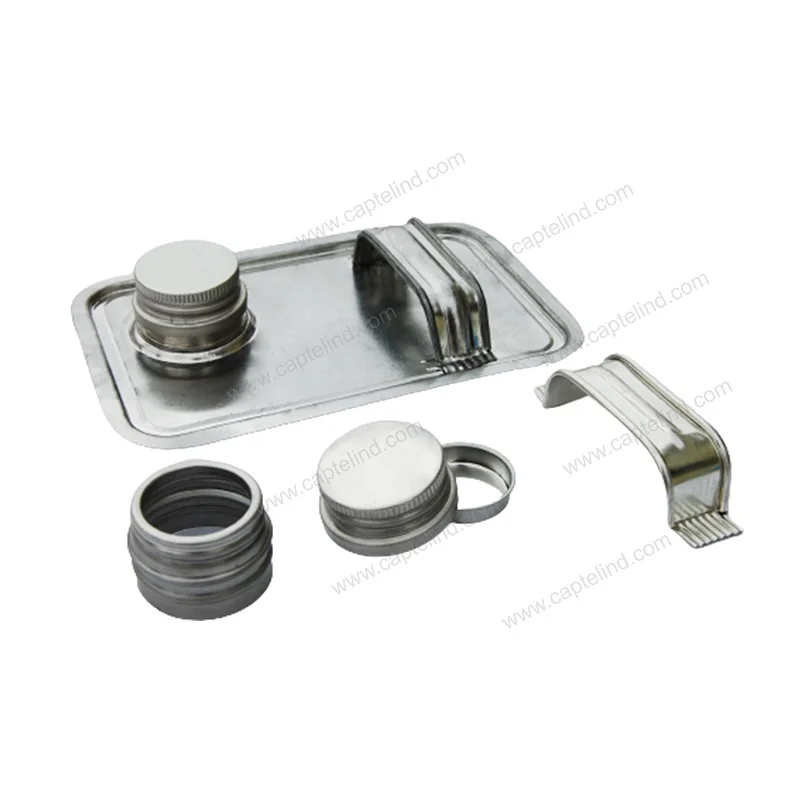 High Quality 4l Tin Can Component Top 5l Metal Square Top With Handle ...