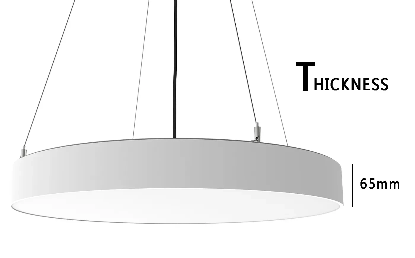 Modern Diameter 900mm 3ft Oval Circular Lens Diffuser Ring LED Linear ...