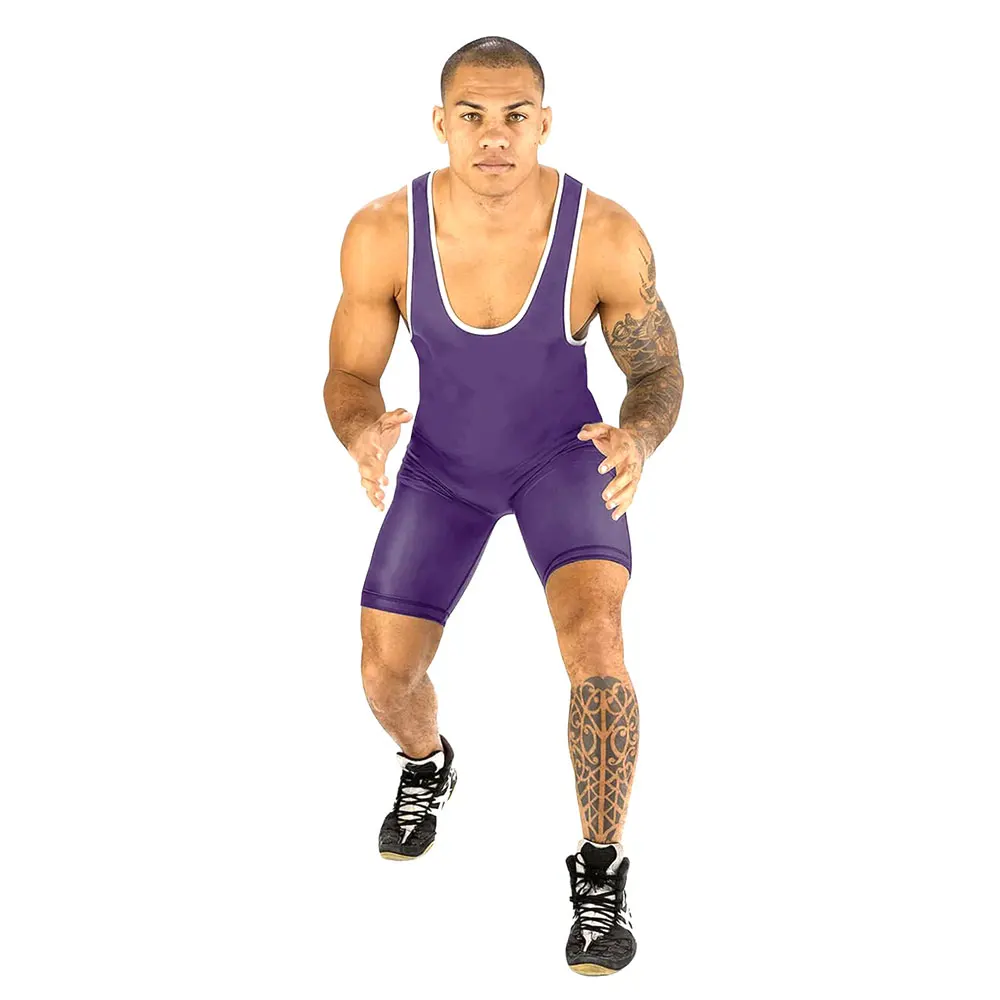 Custom Made Wrestling Singlets Spandex Polyester New Style Wrestling ...