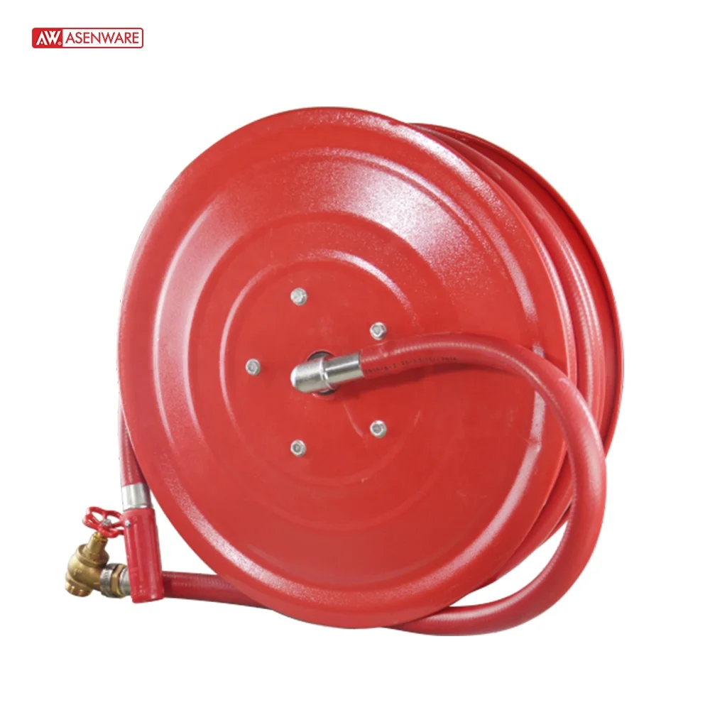 Asenware Fire Hose DN25 DN19 - 20 Bar Fire Hose Reel Ethiopia