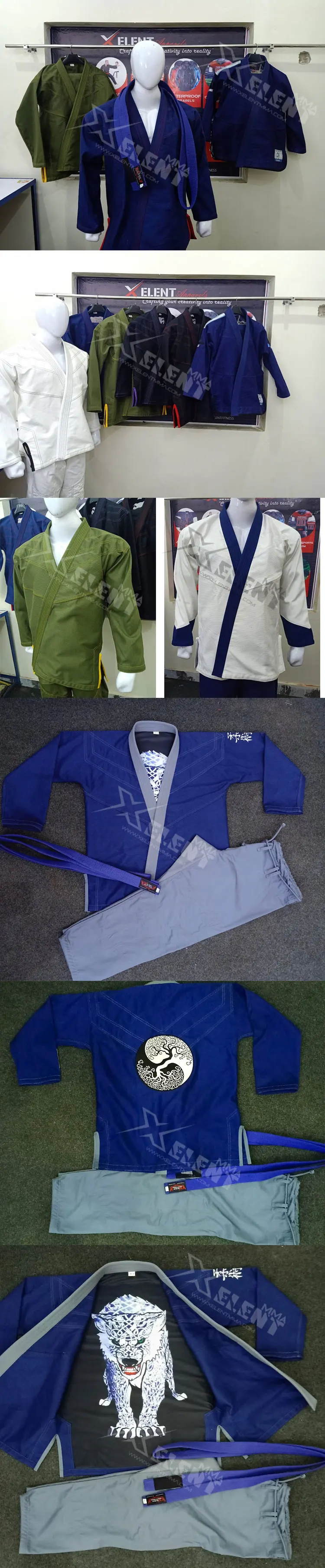 Custom Bjj Gi Series Made With 100% Cotton 450 Gsm Pearl Weave Fabric ...