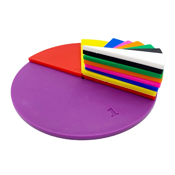 Plastic Math Teaching 10 Fraction Circles| Alibaba.com