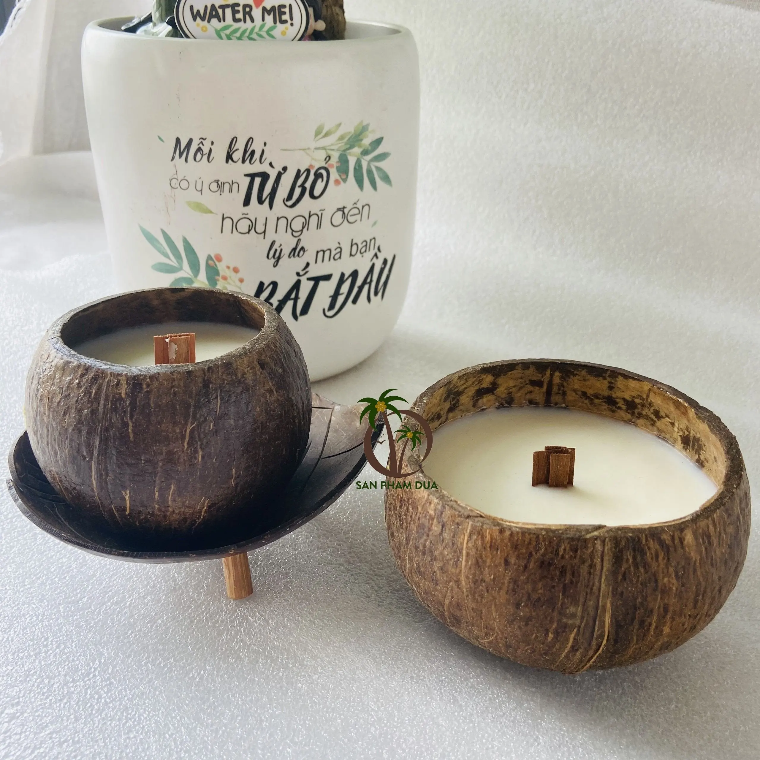 COCONUT SHELL CANDLE BOWL 100% NATURAL and ECO - FRIENDLY / COCONUT ...