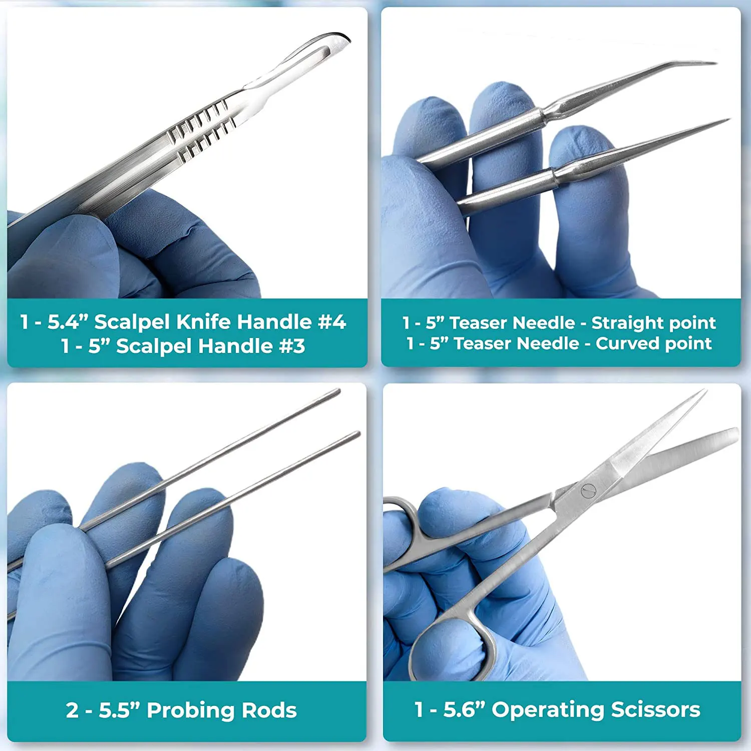 Advanced Dissection Kit - 37 Pieces Total High Grade Stainless Steel ...