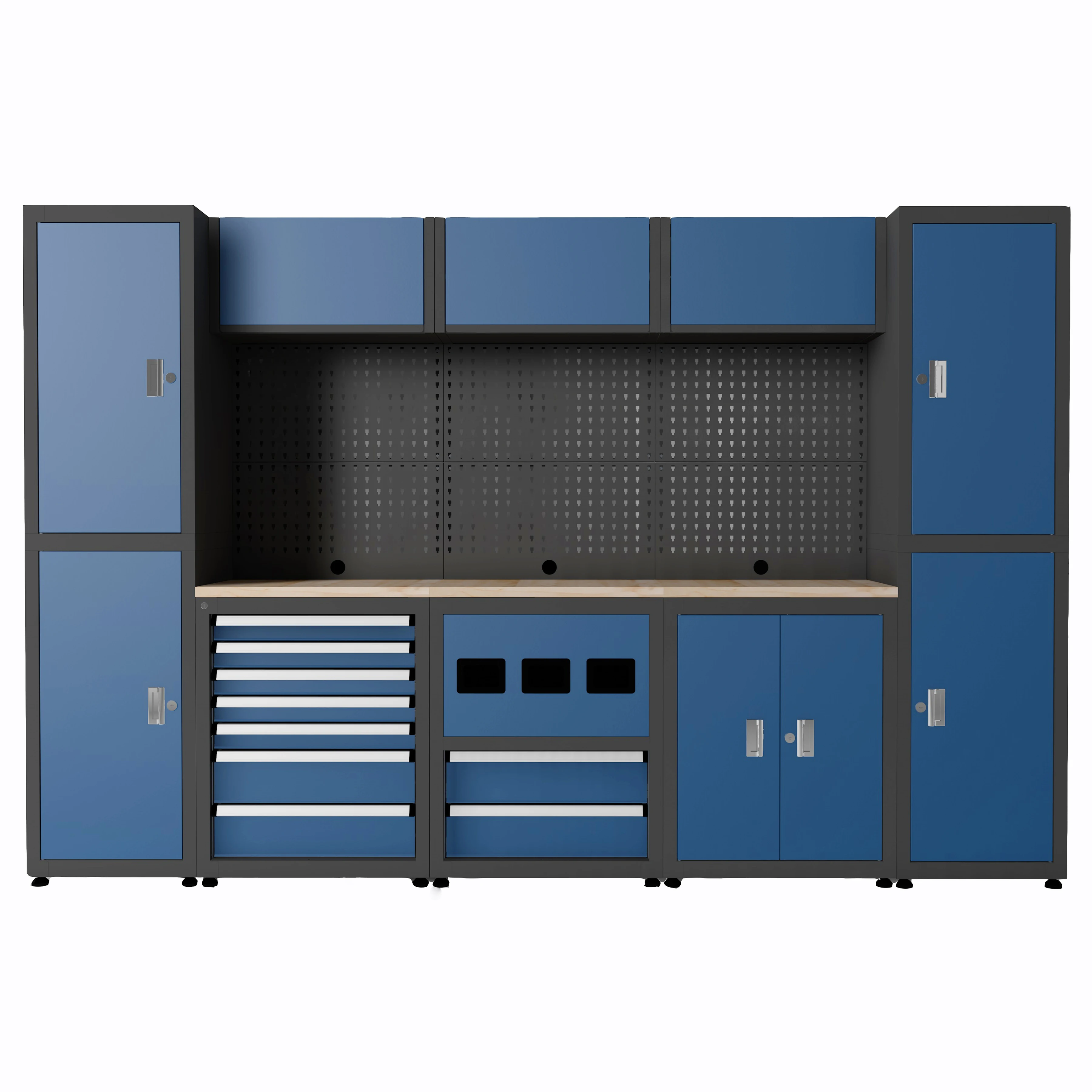 Neatly Garage Workstation Modular Workbench Tool Cabinet Workshop ...