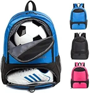 Youth Soccer Backpack for Football Bags with Shoes Compartment Ball ...