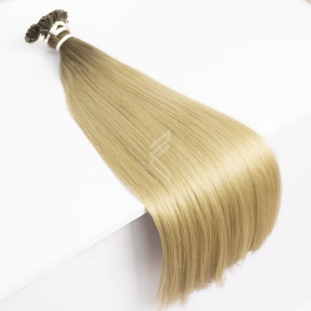 Ombre Raw U Tip Keratin Bonded Human Hair Extensions Raw Hair Cuticle ...