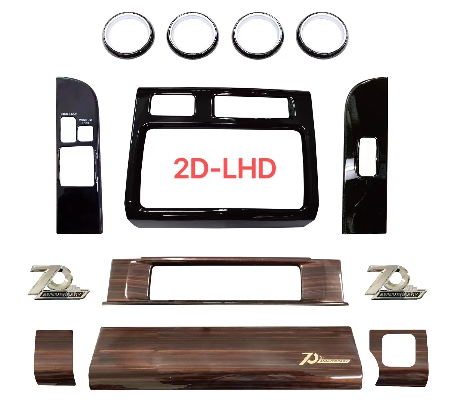 Interior Wooden Dashboard Wooden Panel for LC Pickup Fj70 Fj75 Fj79 ...