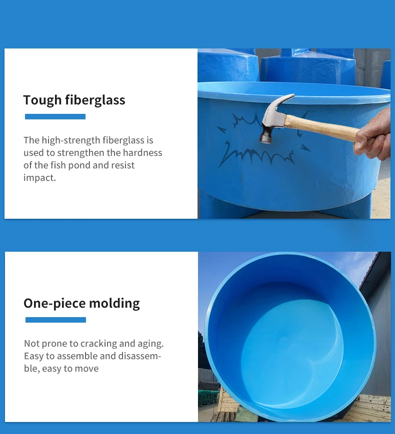 Qlozone FRP Aquaculture Fish Tanks - Customized Solutions