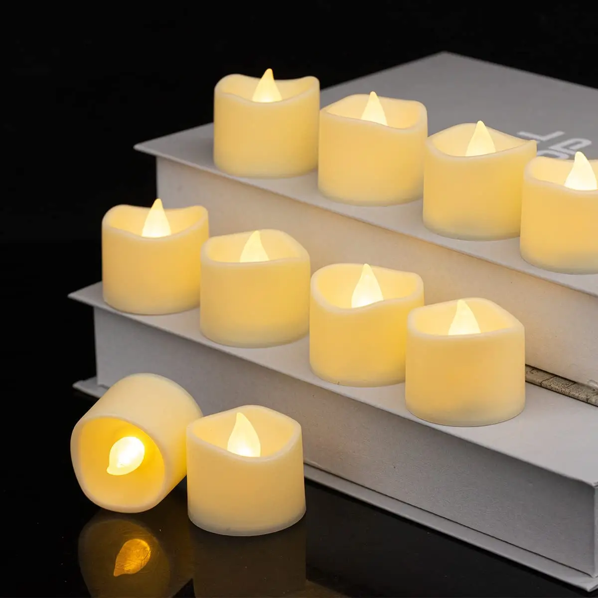 Vgt Real Floating Wax Electric Modern Dancing Led Taper Candle ...