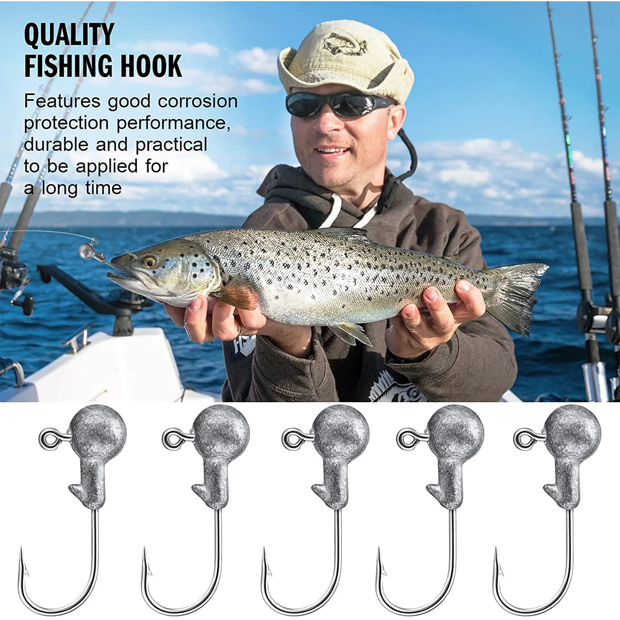 Oem Crank Jig Head Hook Fishing Hook Head Jig Lure Hard Bait Soft Worm ...