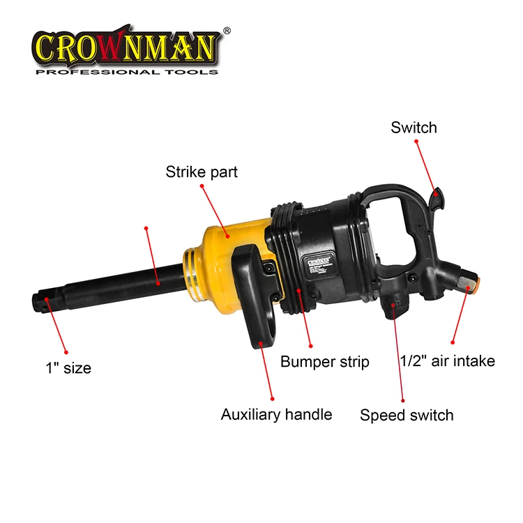 Crownman Professional Pneumatic Tools 1" Air Impact Wrench - Buy Best ...