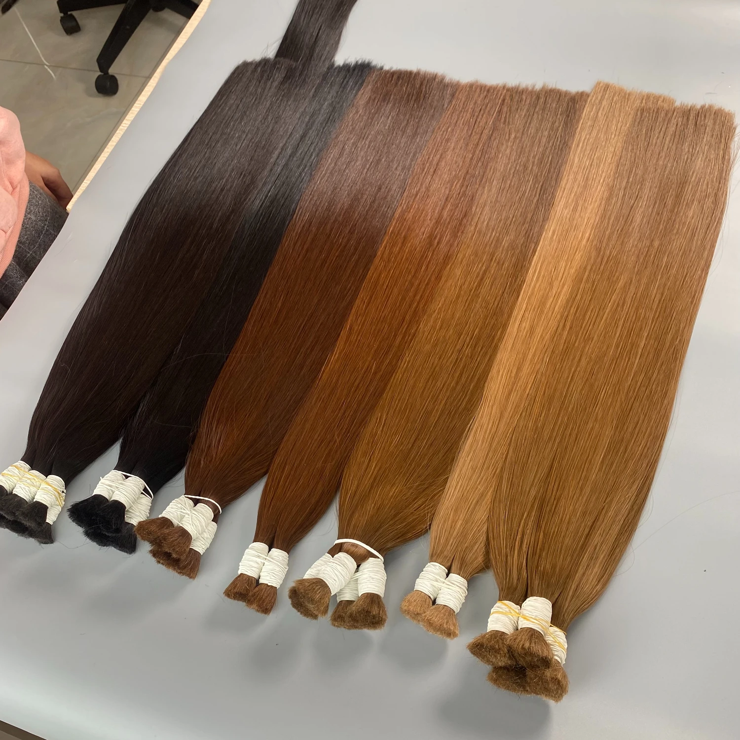 Ready Ship 100% Remy Russian Human Hair Extensions Silky Straight ...