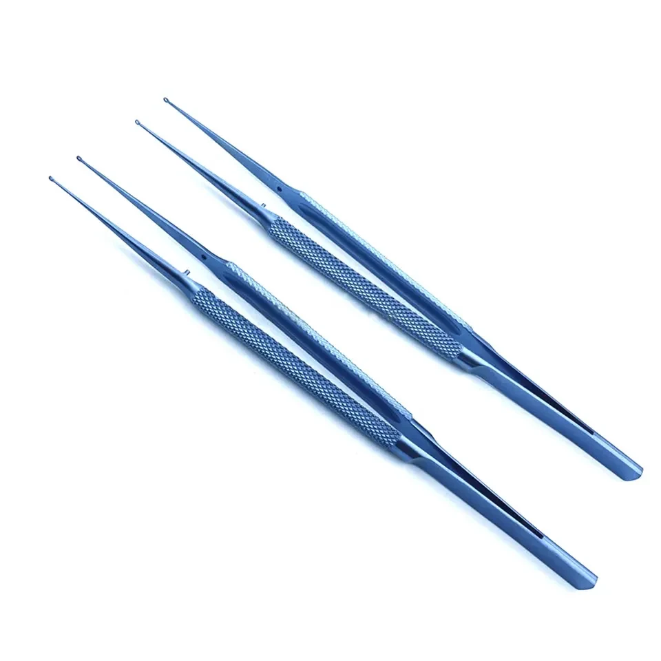 High Quality Titanium Ring Tip Forceps 18cm Eye Microsurgery ...